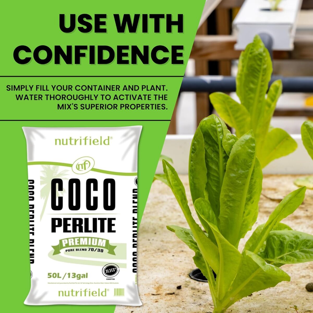 Coco Coir Perlite Mix, 50 Liter Bag- 70/30 Blend - Pre Buffered with ...